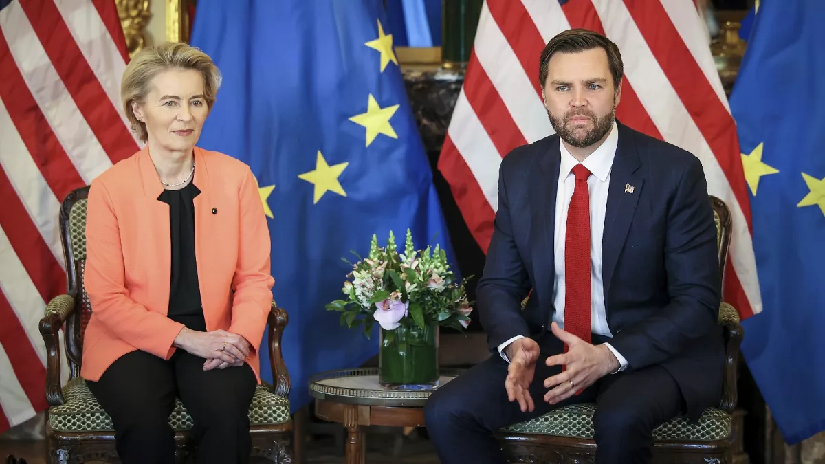 JD Vance Meets EU Leaders in Rome, Pledges to Boost US-Europe Trade ...